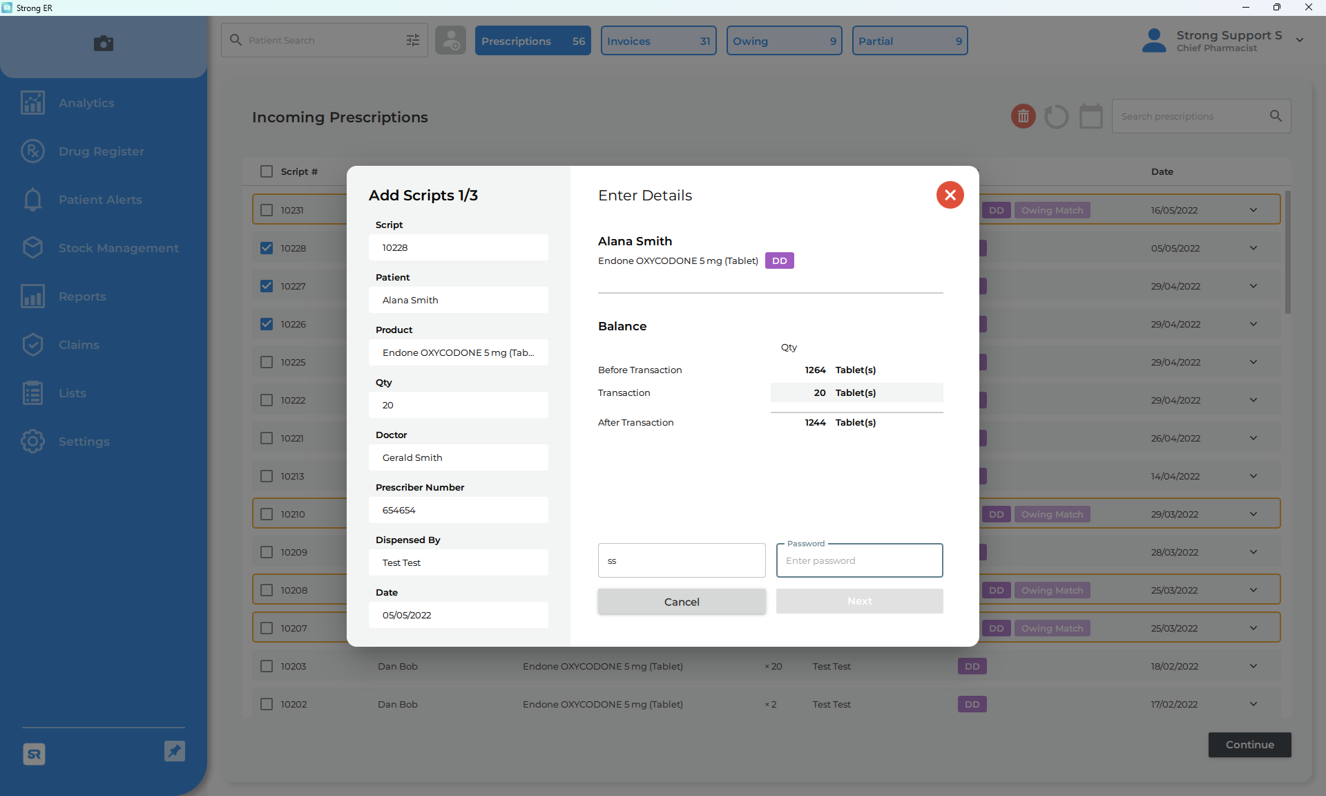 What is Carousel Incoming Prescriptions?