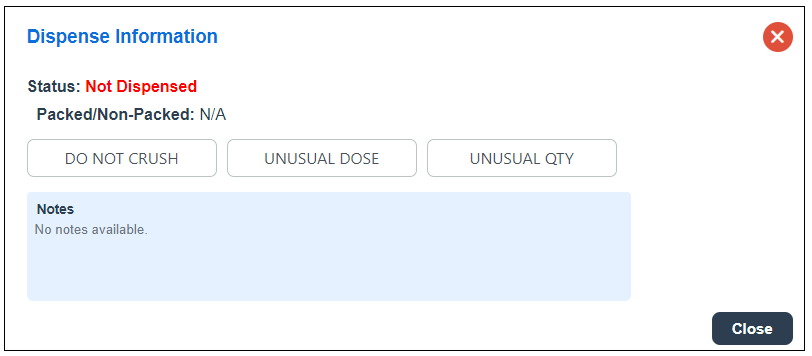 How do I use the Dispense button located on the Resident's Chart?