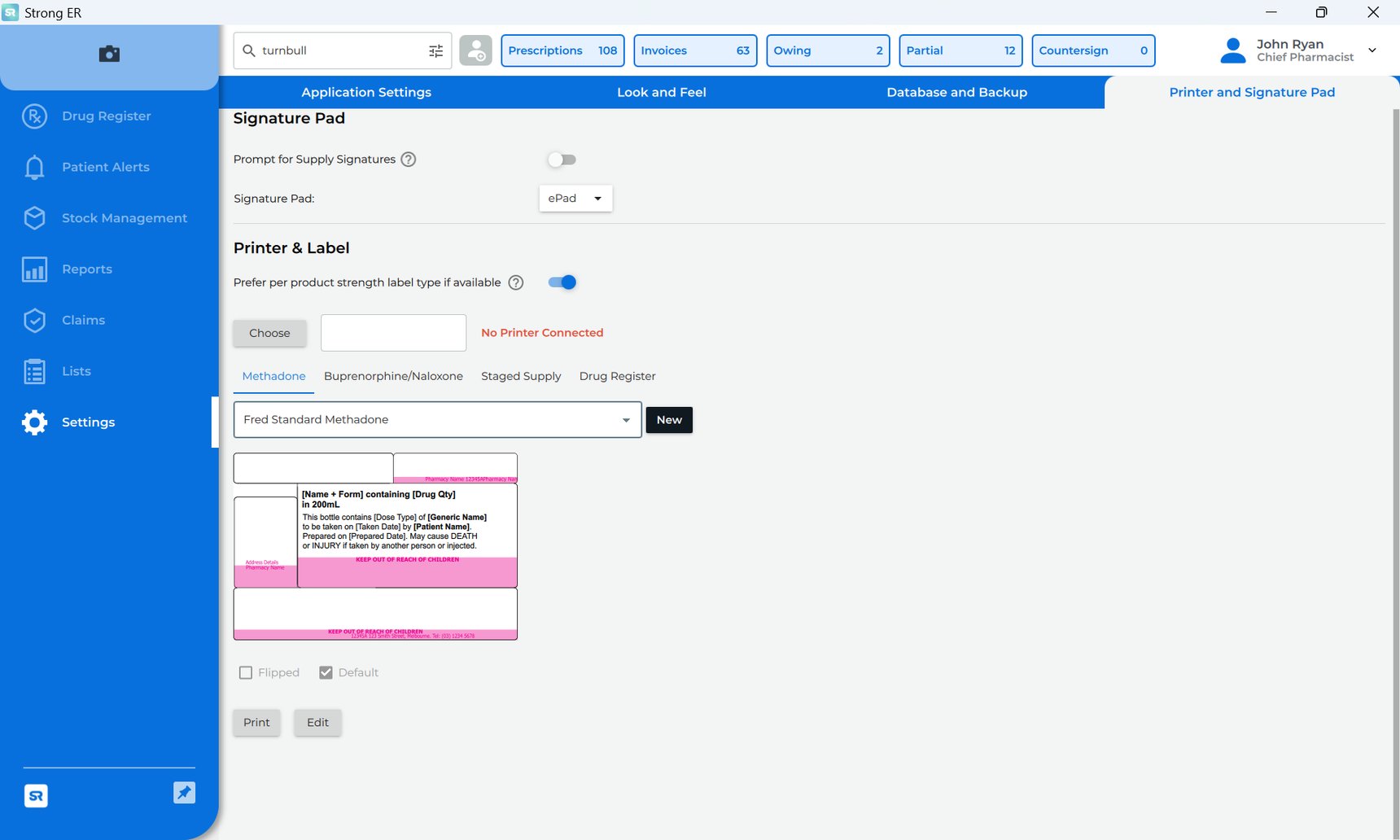 How do I set up my labels?