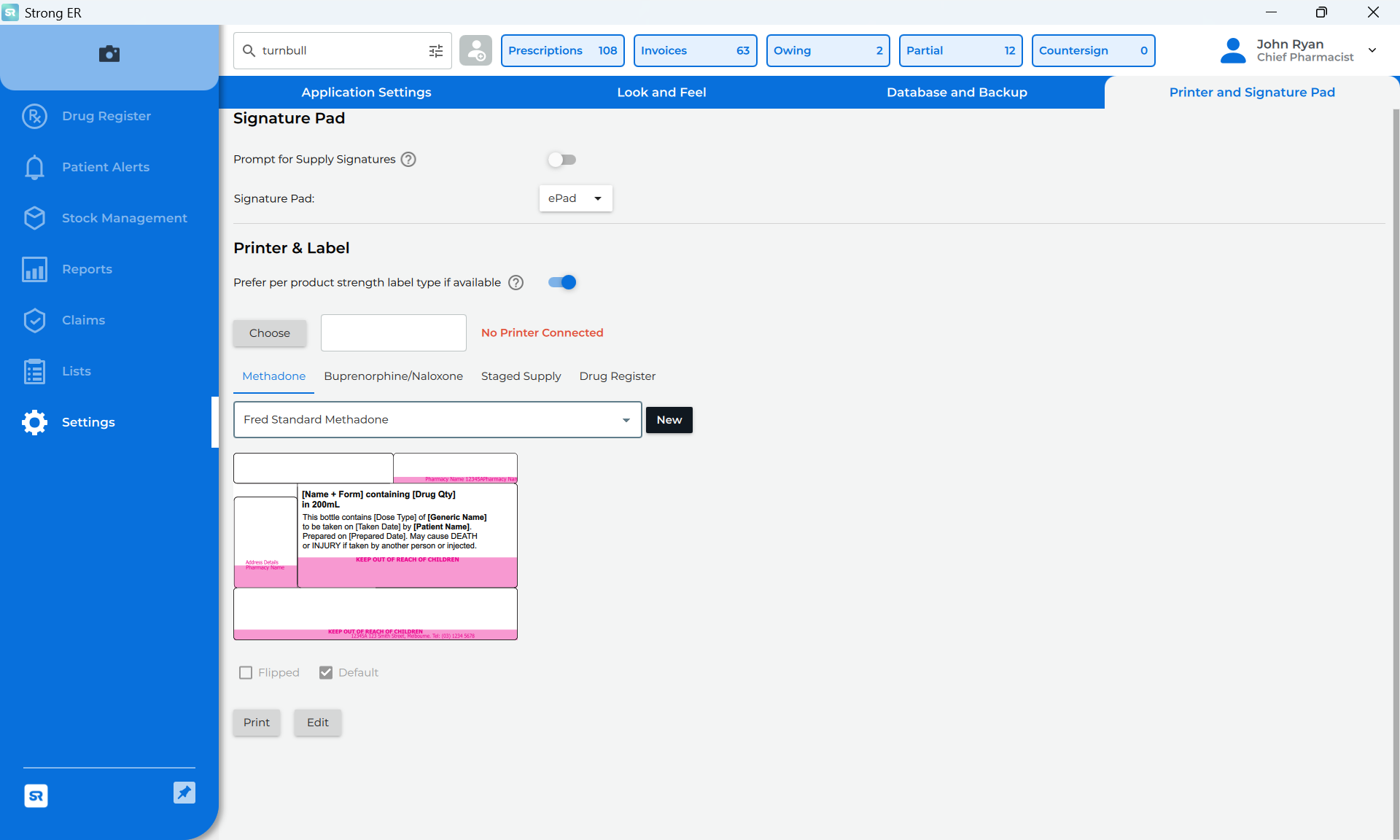 How do I set up my labels?
