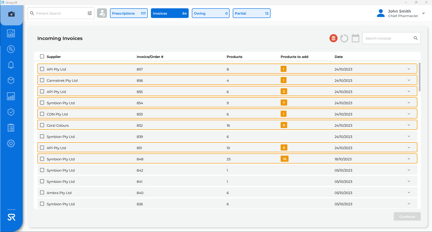 How do I match cannabis products via the Incoming Invoices page?